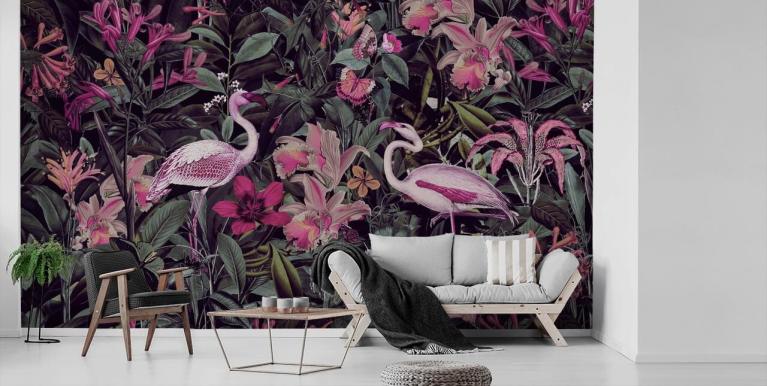 Flamingo Wallpaper & Wall Murals | Wallsauce US