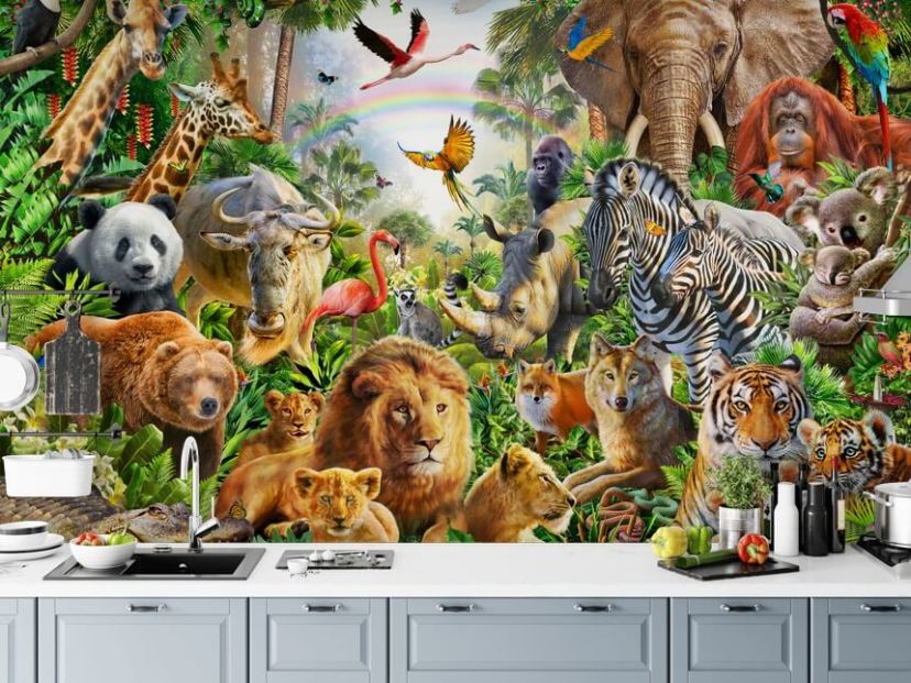 Giraffe Wallpaper & Wall Murals | Wallsauce US