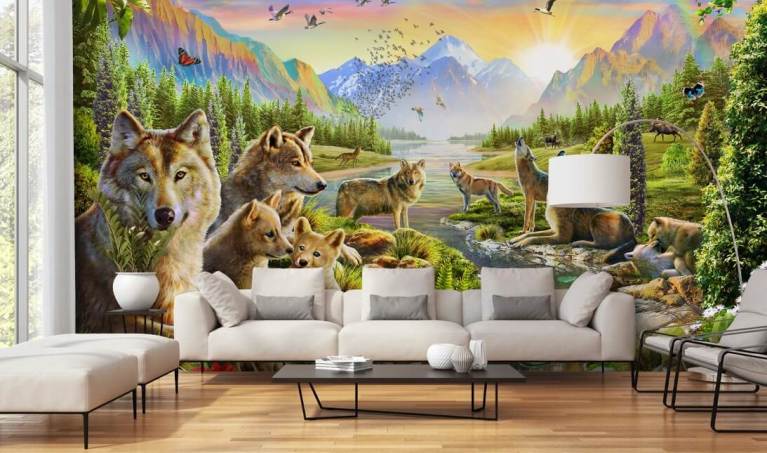 Wolf Wallpaper and Wall Murals | Wallsauce UK