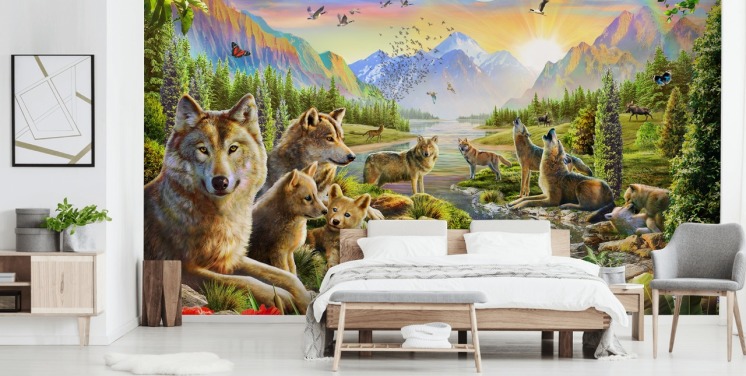 Wolf Wallpaper and Wall Murals | Wallsauce UK