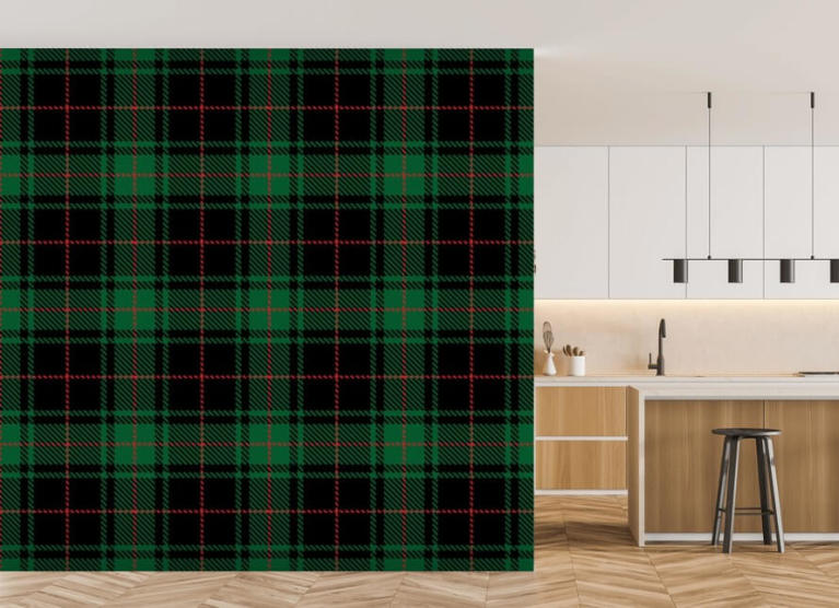 Green And Black Checkered Wallpaper