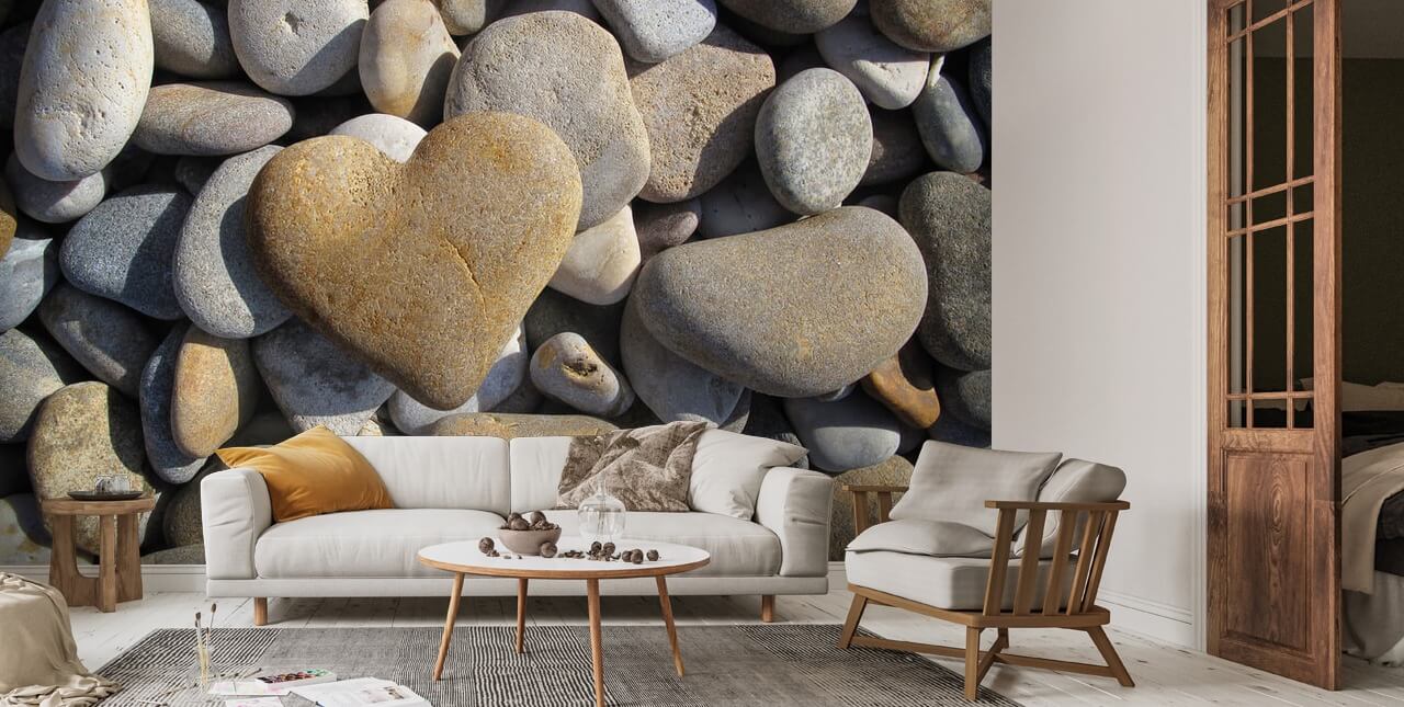 Pebble Heart Wallpaper | Wallsauce US
