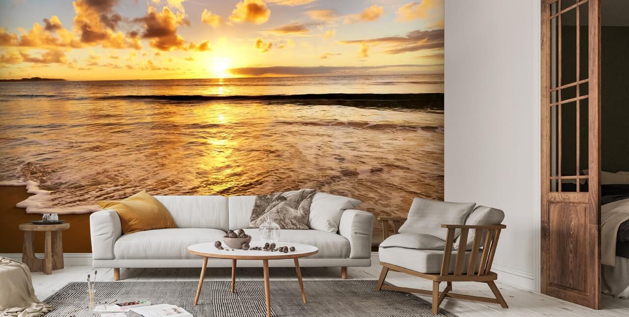 Beach Sunset Wallpaper | Wallsauce UK