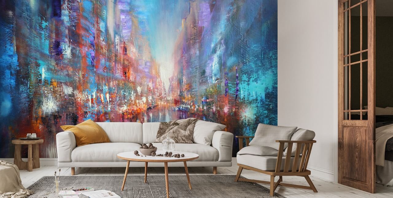 Blue City Wallpaper | Wallsauce NZ