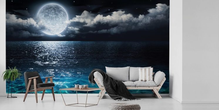 Moon Wallpaper & Moonlight Wall Murals | Wallsauce UK
