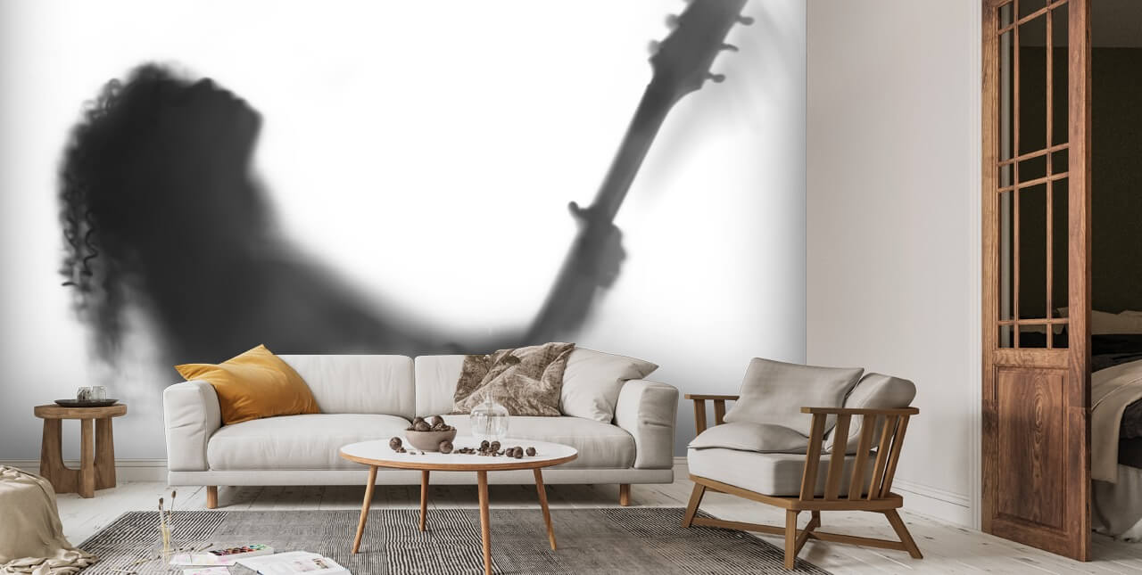 Guitar Solo Wall Mural | Wallsauce US