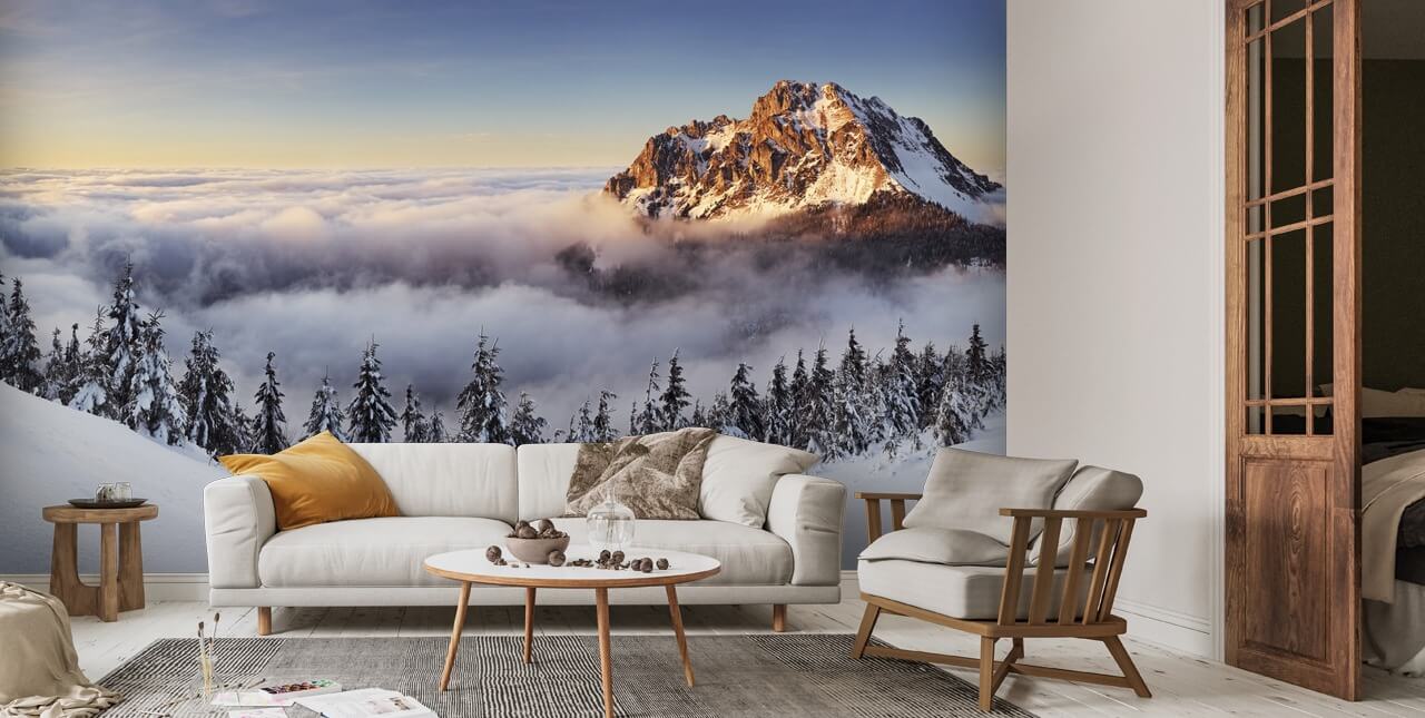 Golden Peak väggmålning | Wallsauce SE