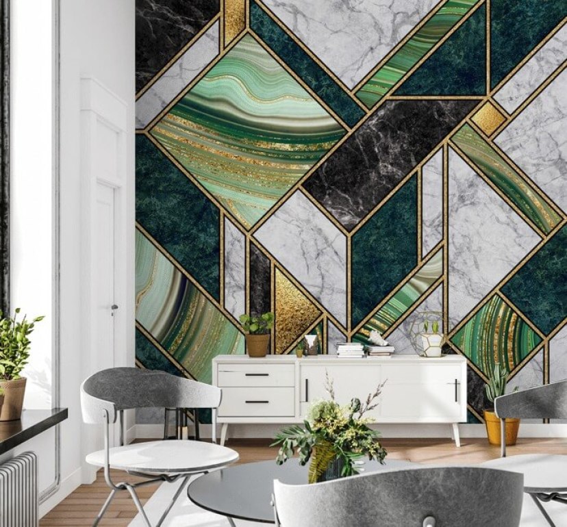 Papel pintado y murales de pared Art Deco | Wallsauce ES