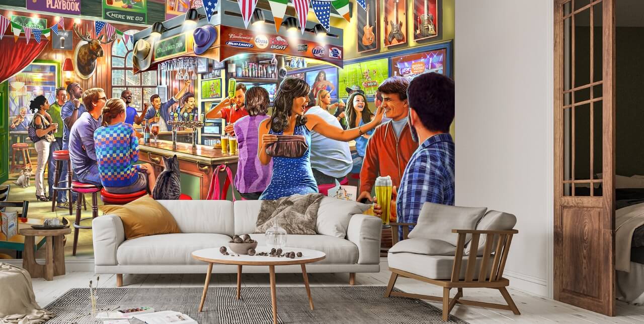 American Pub Wallpaper | Wallsauce US