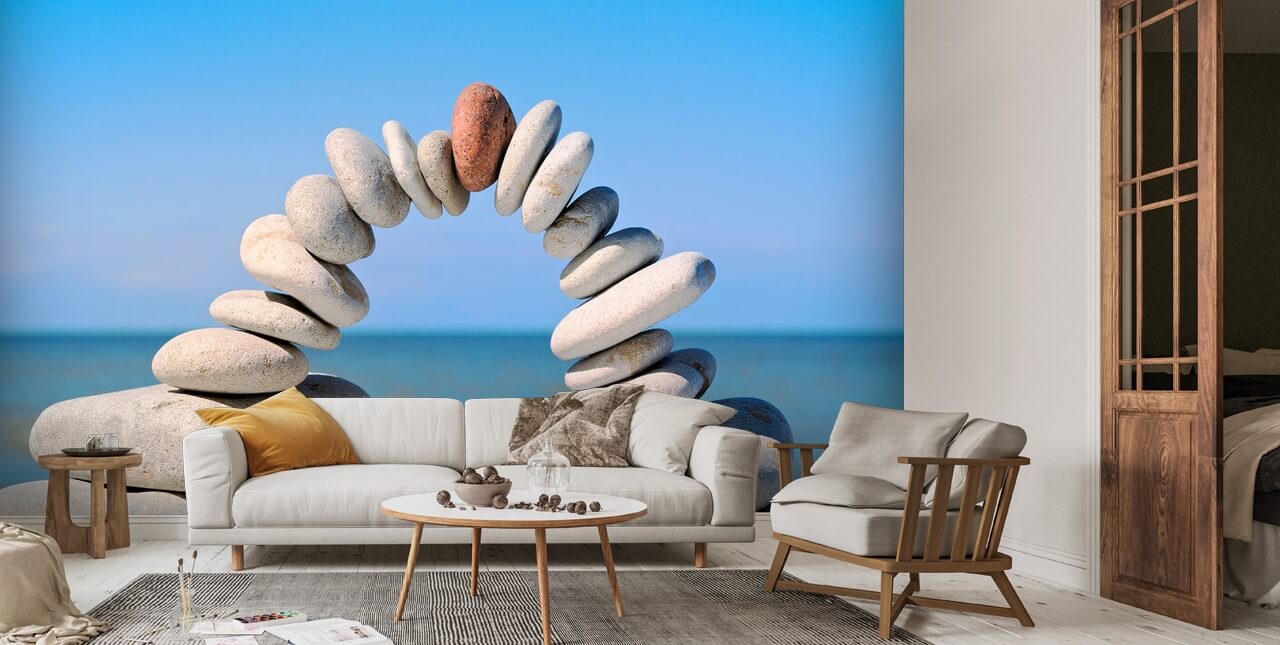 Pebble Arch Wallpaper | Wallsauce NZ