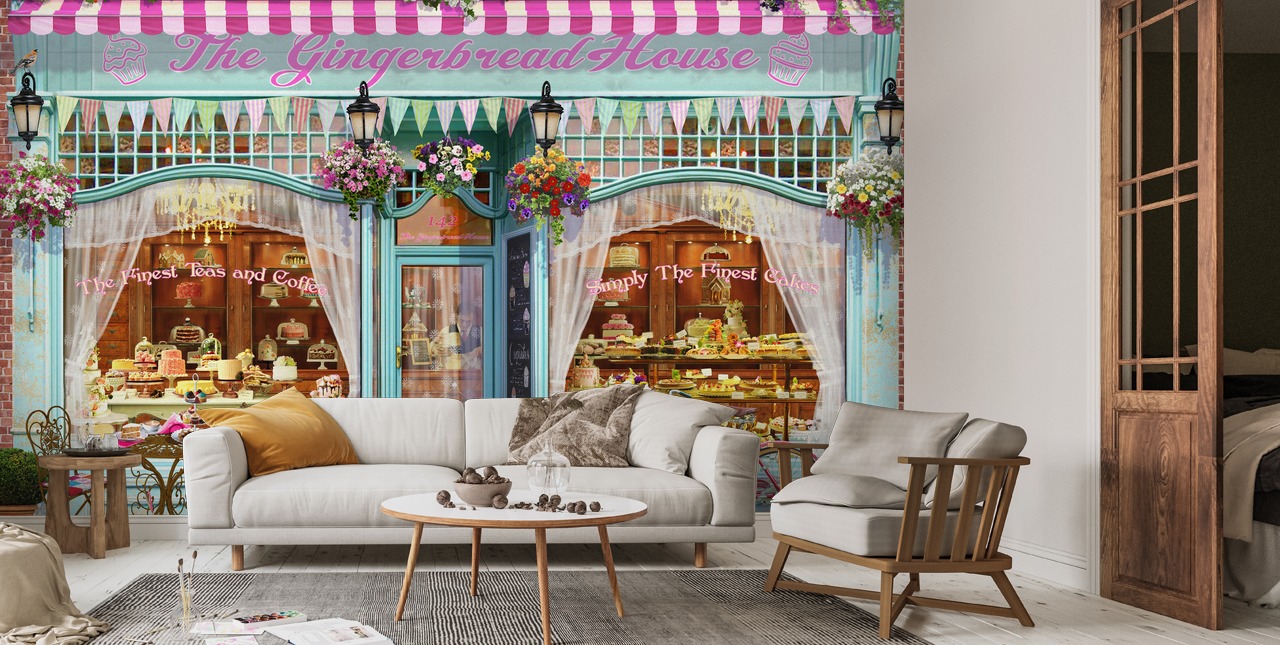 Cake Shop Wallpaper | Wallsauce UK