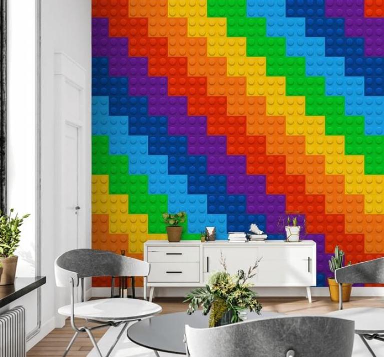 Multicoloured Wallpaper Murals | Wallsauce US