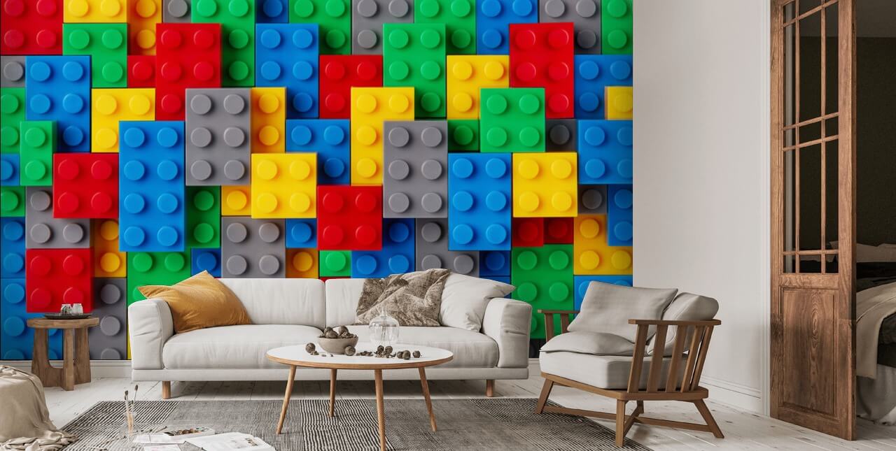 Toy Brick Fun Wallpaper | Wallsauce US