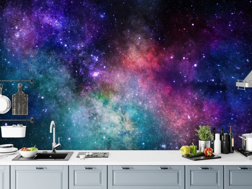 Teal Purple Galaxy Wallpaper