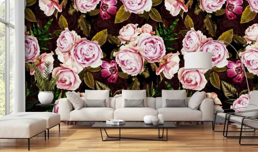 Peony Wallpaper & Wall Murals | Wallsauce NZ