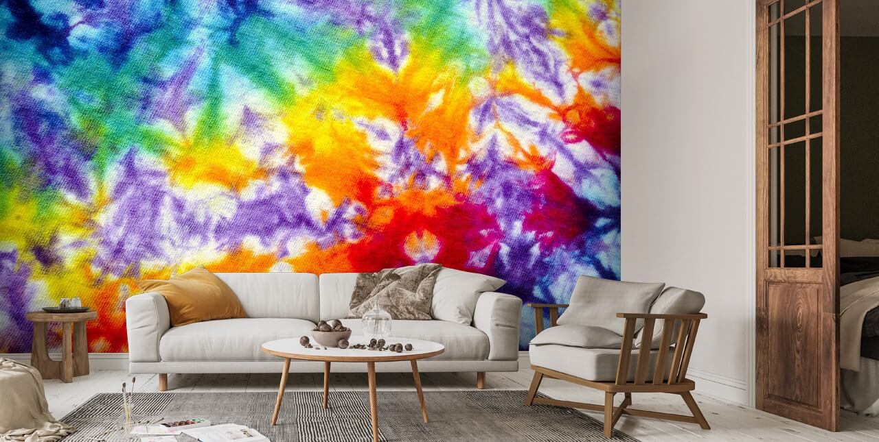 Colour Splotch Pattern Wall Mural | Wallsauce UK
