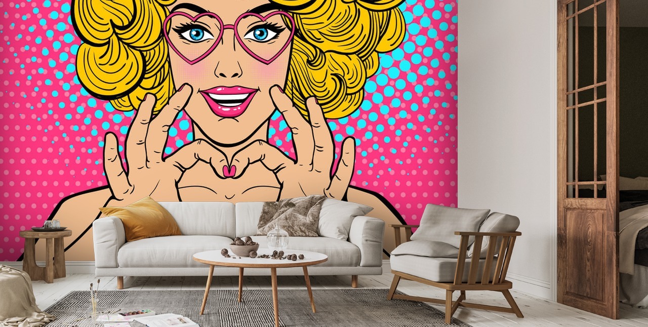 Pop Art L'amore è nell'aria | Wallsauce IT