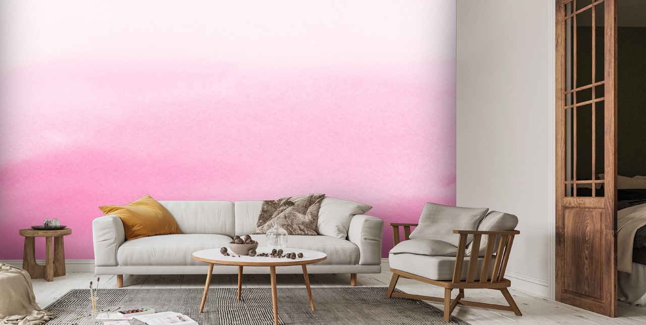 Pink Fade Wallpaper Mural | Wallsauce US