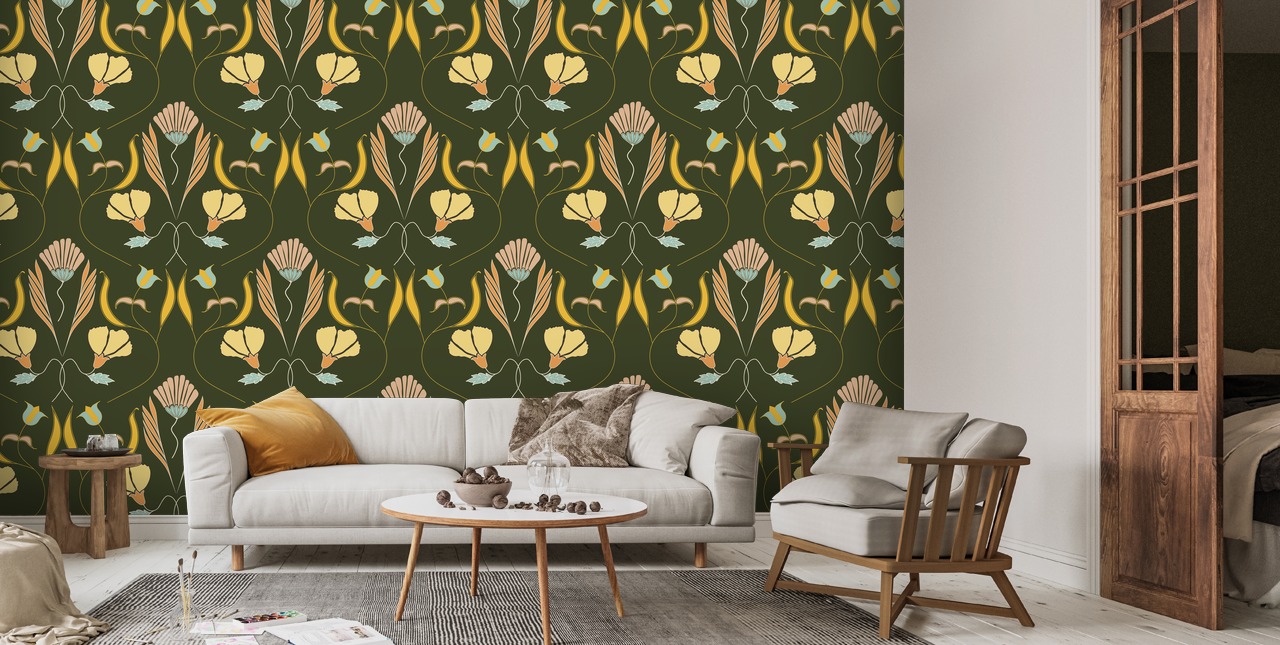 Nouveau Delication Wallpaper | Wallsauce US