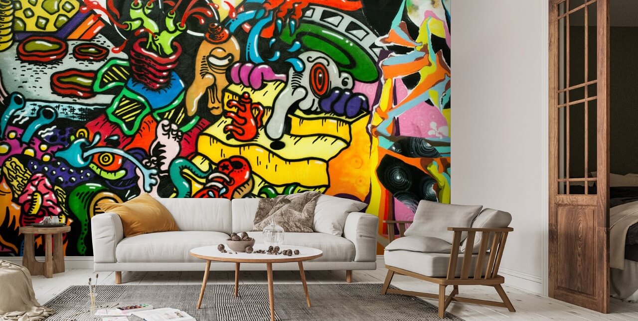 Graffiti Art Baggrund | Wallsauce DK