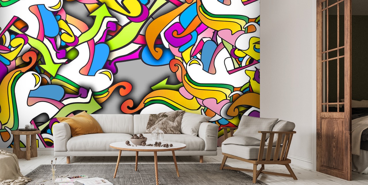 Graffiti - Zany Wallpaper | Wallsauce US