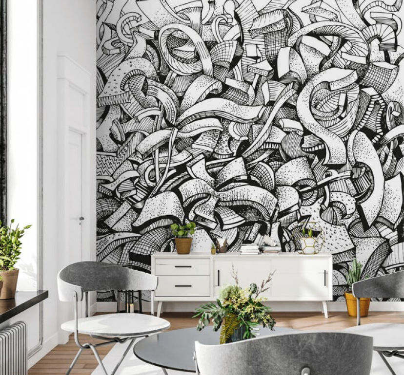 Graffiti tapet og gadekunst vægmalerier | Wallsauce DK