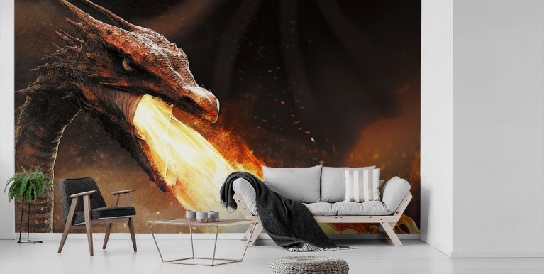 Dragon Wallpaper & Wall Murals | Wallsauce UK