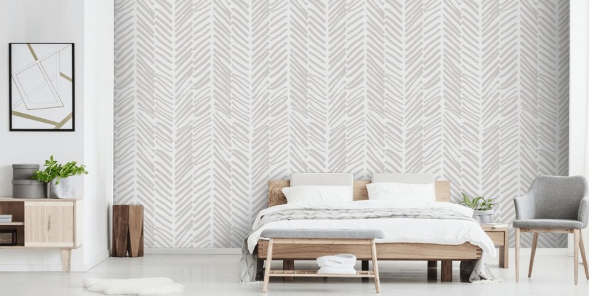 Herringbone Wallpaper Murals | Wallsauce UK