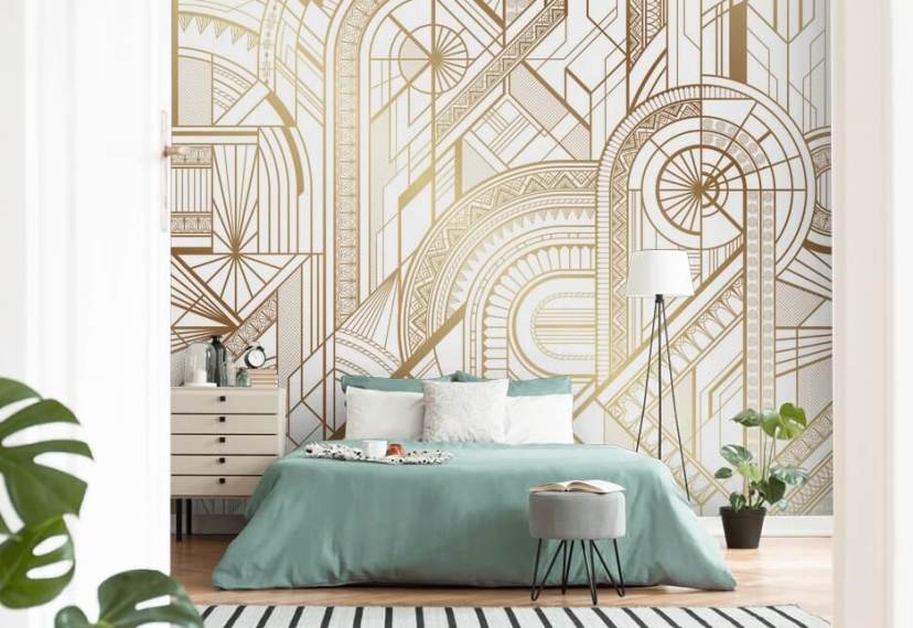 Papel pintado y murales de pared Art Deco | Wallsauce ES