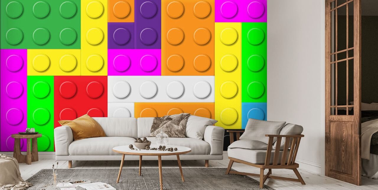 Brick Tetris Effect Baggrund | Wallsauce DK