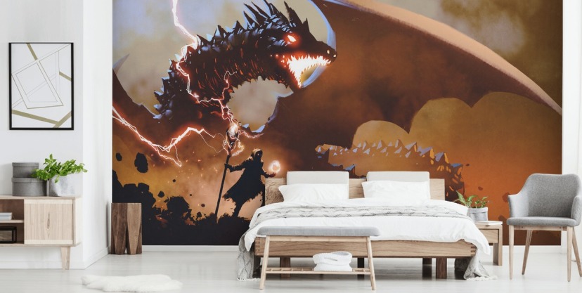 Dragon Wallpaper & Wall Murals | Wallsauce UK