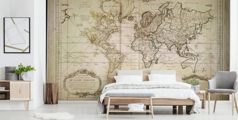 Ancient World Map Wallpaper | Wallsauce UK