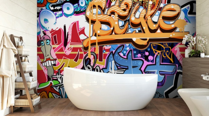 Graffiti behang en muurschilderingen met straatkunst | Wallsauce NL