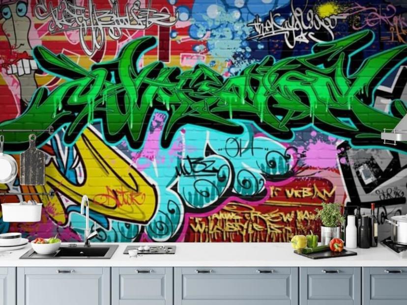 Graffiti behang en muurschilderingen met straatkunst | Wallsauce NL