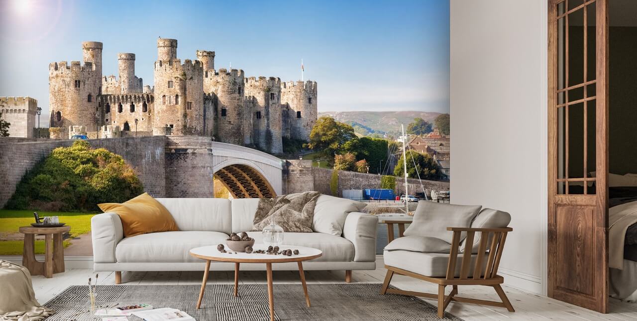Conwy Castle in Wales Wall Mural | Wallsauce US