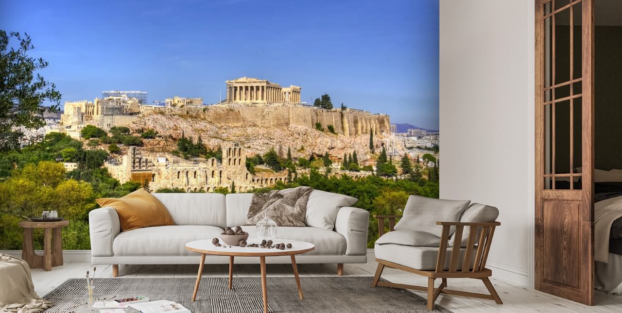 The Acropolis, Athens Wallpaper Mural | Wallsauce US