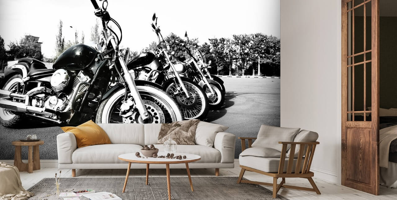 Motorcycles Wallpaper Mural | Wallsauce UK