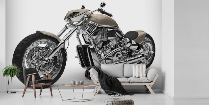 Wallpaper Motorcycles Chopper Palank 3D Wallpaper Motorcycle Brick