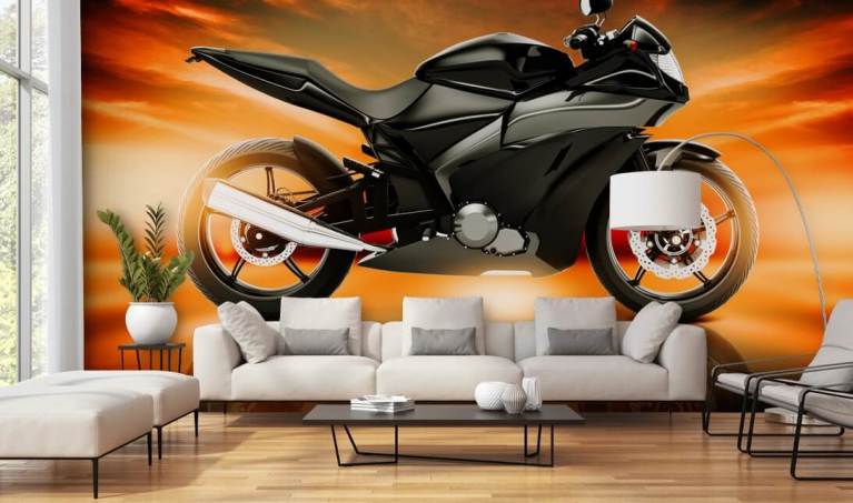 Motorrad-Tapeten & Motorrad-Wandbilder | Wallsauce DE