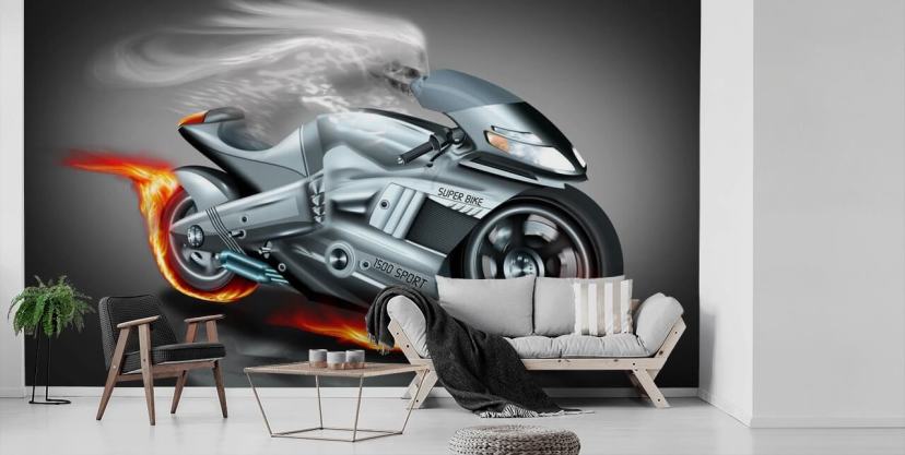 Motorbike Wallpaper & Motorcycle Murals | Wallsauce AU