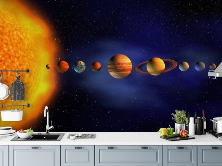 Solar System Wallpaper & Planet Wall Murals | Wallsauce US