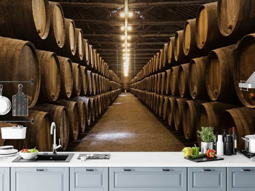 Wine Wallpaper & Wine Cellar Wall Murals | Wallsauce UK