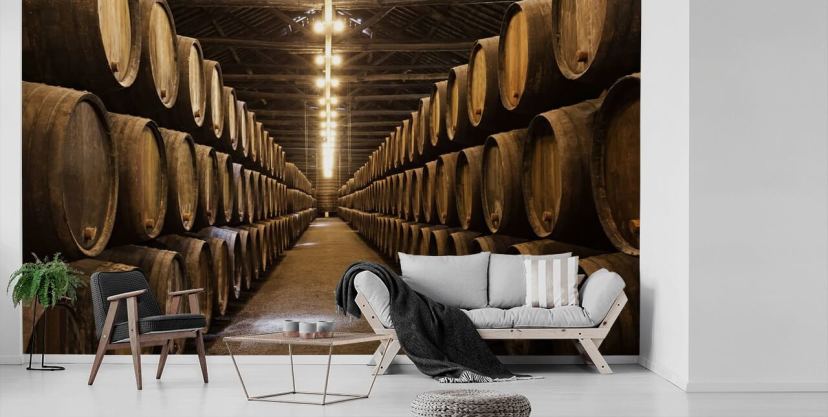 Wine Wallpaper & Wine Cellar Wall Murals | Wallsauce UK