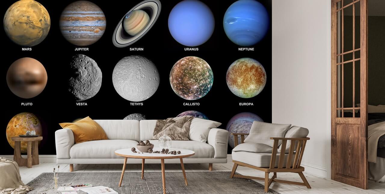 The Solar System Wallpaper | Wallsauce UK