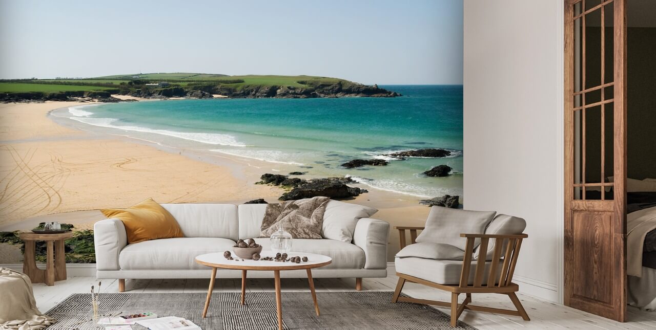 Harlyn Bay - Cornwall Wall Mural | Wallsauce UK