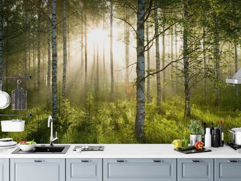 Kitchen Wallpaper Murals Kitchen Makeover With Photowall The