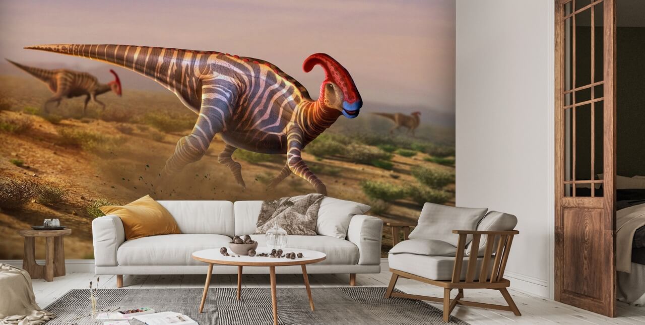 Parasaurolophus Wall Mural | Wallsauce UK
