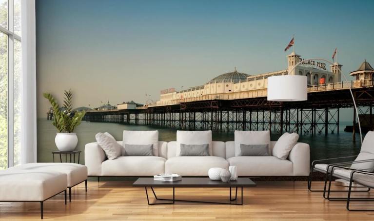 Pier Wallpaper & Boardwalk muurschilderingen | Wallsauce NL