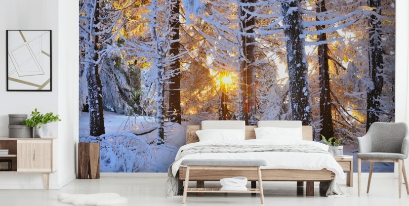 Winter & Christmas Wallpaper Wall Murals | Wallsauce US