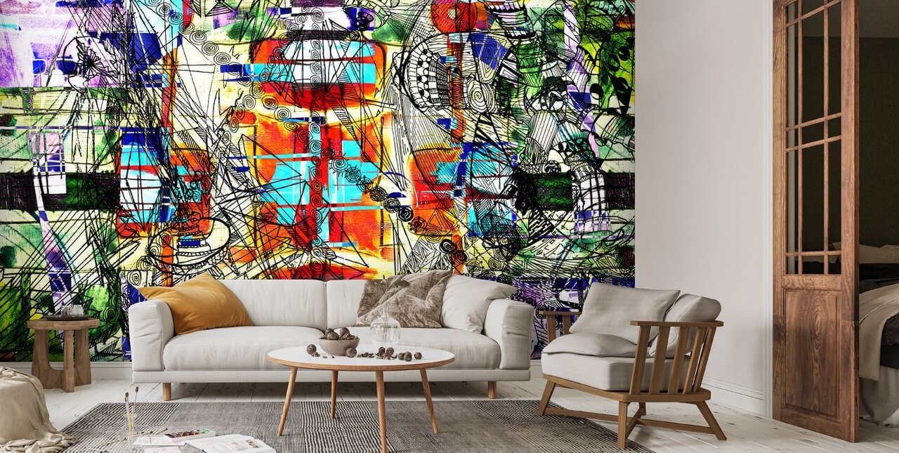 Expressive Colours Wallpaper | Wallsauce UK